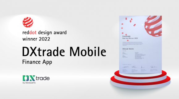 DXtrade Is a Red Dot 2022 Winner - Devexperts