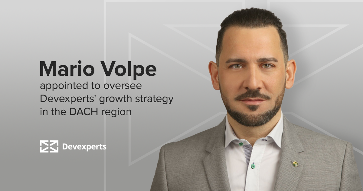 Mario Volpe Joins Devexperts to Grow Presence in the DACH Area
