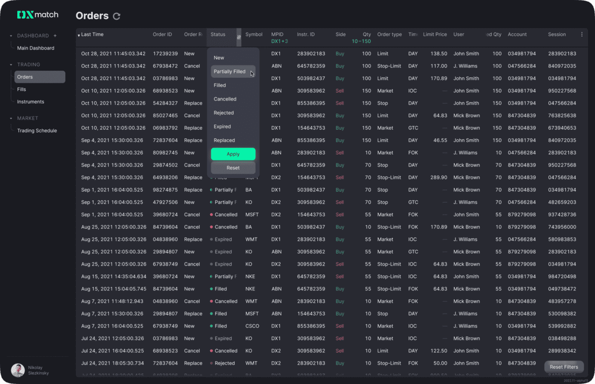 Matching Engine for Crypto and Stock Exchanges - Devexperts